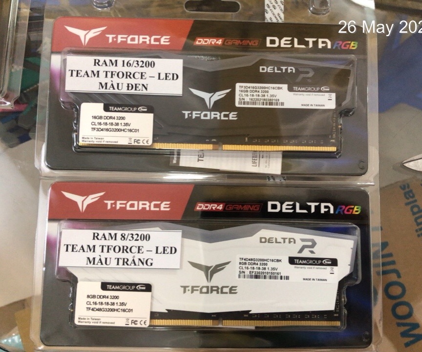 Ram Team 8Gb Delta RGB LED T-Force DDR4 3200Mhz - Hàng chính hãng ...