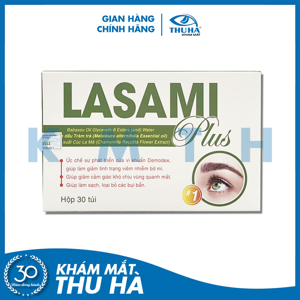 Gạc Lau Mi Mắt Lasami Plus Sản Phẩm Chuyên Dụng Cho Người Bị Viêm Bờ