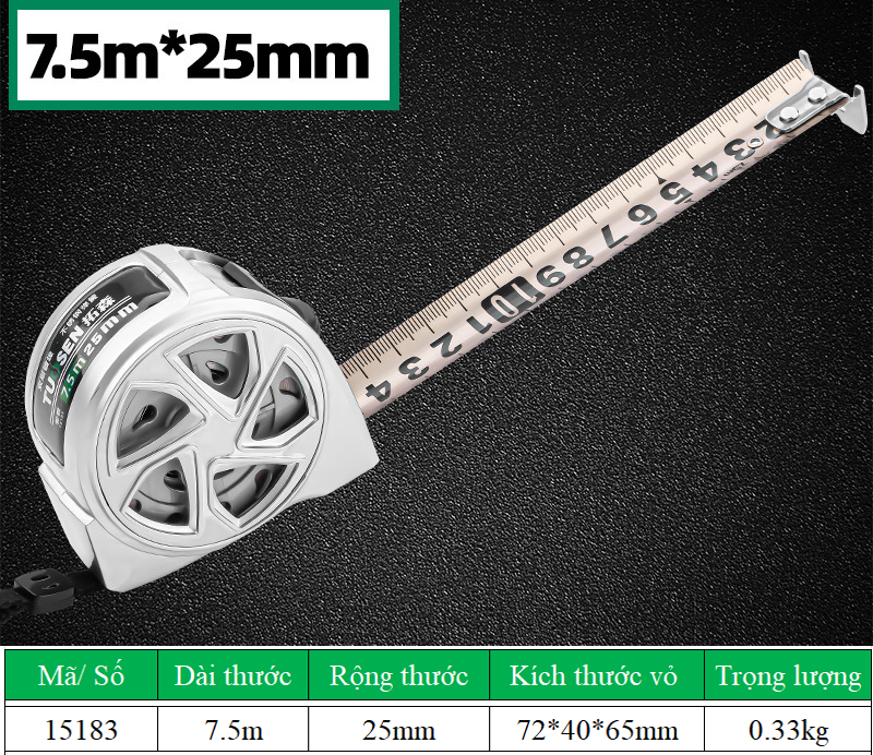 Thước cuộn, thước rút, thước Luban nhiều lựa chọn từ 3m, 5m, 7m, 10m - Hãng Tuosen | Lazada.vn