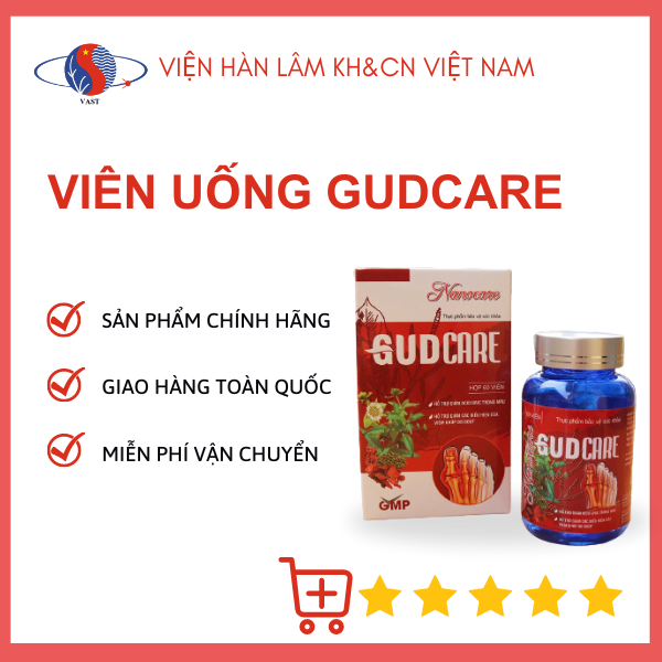 [HÀNG CHÍNH HÃNG - LỌ 60V ] Thực phẩm bảo vệ sức khỏe GUDCARE hỗ trợ ...