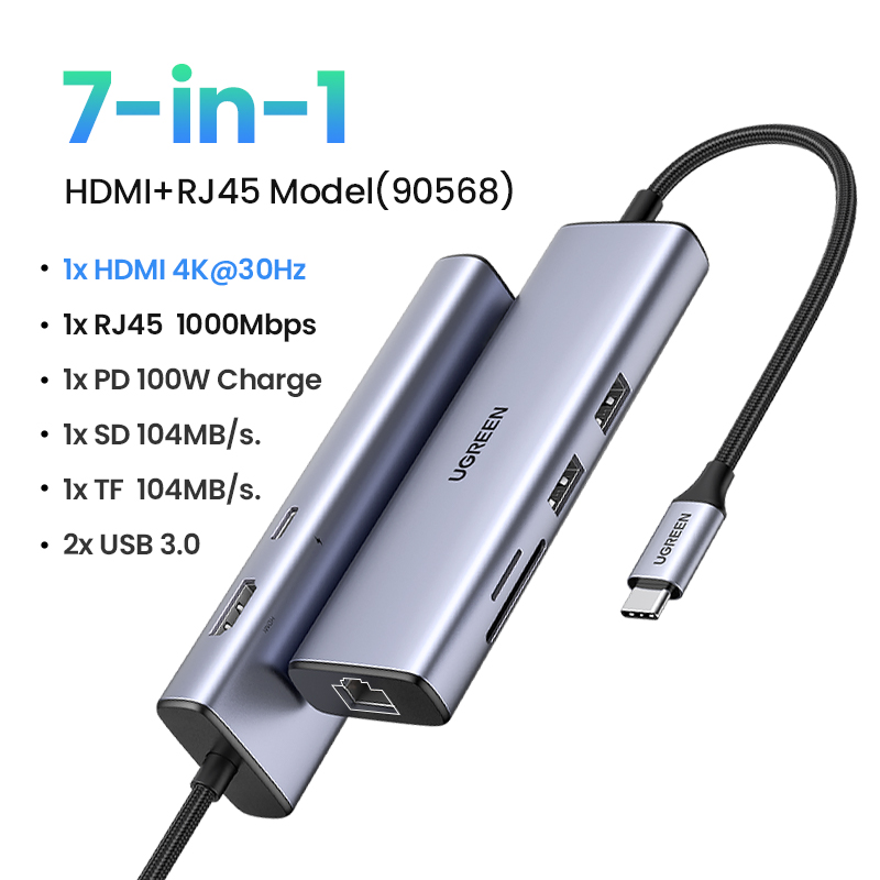 【4K 30Hz】UGREEN Type C to HDMI Hub Type C bộ chuyển đổi hub chuyển đổi ...