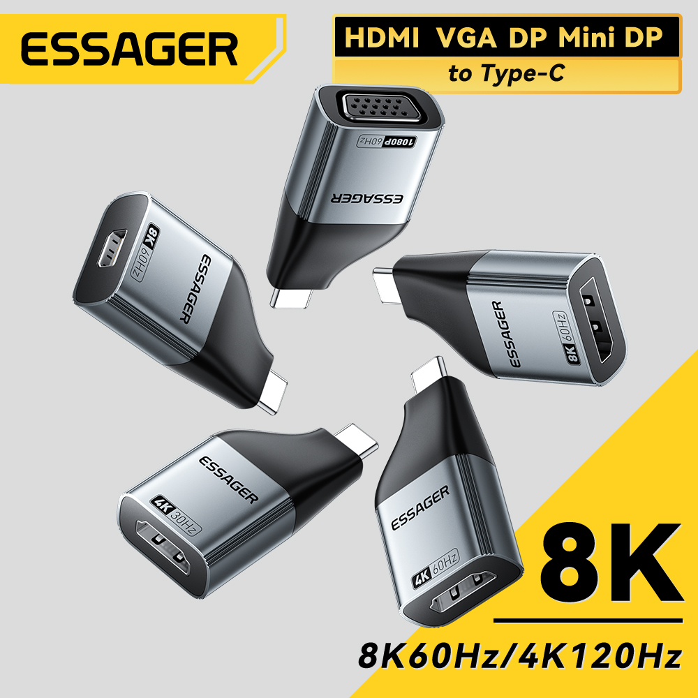Essager Type C Video Adapters To HDMI 4K60Hz4K30Hz Compatible With HD ...