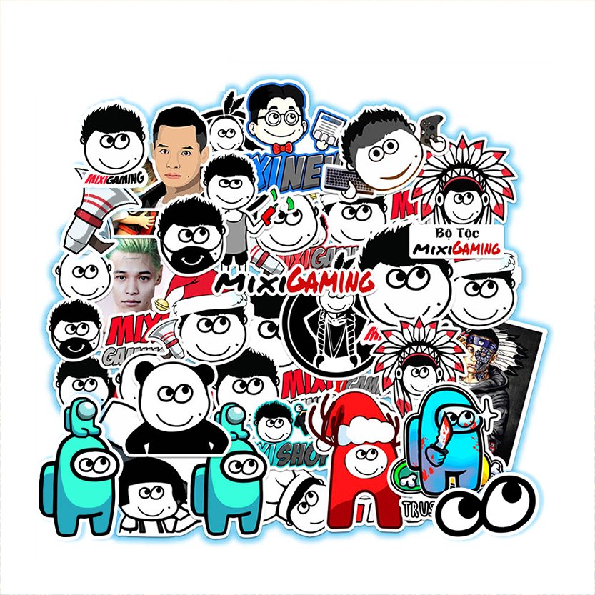 Sticker Hình Độ Mixi, Sticker Dán Xe, Tem Dán Xe Máy, Xe Điện Chống ...