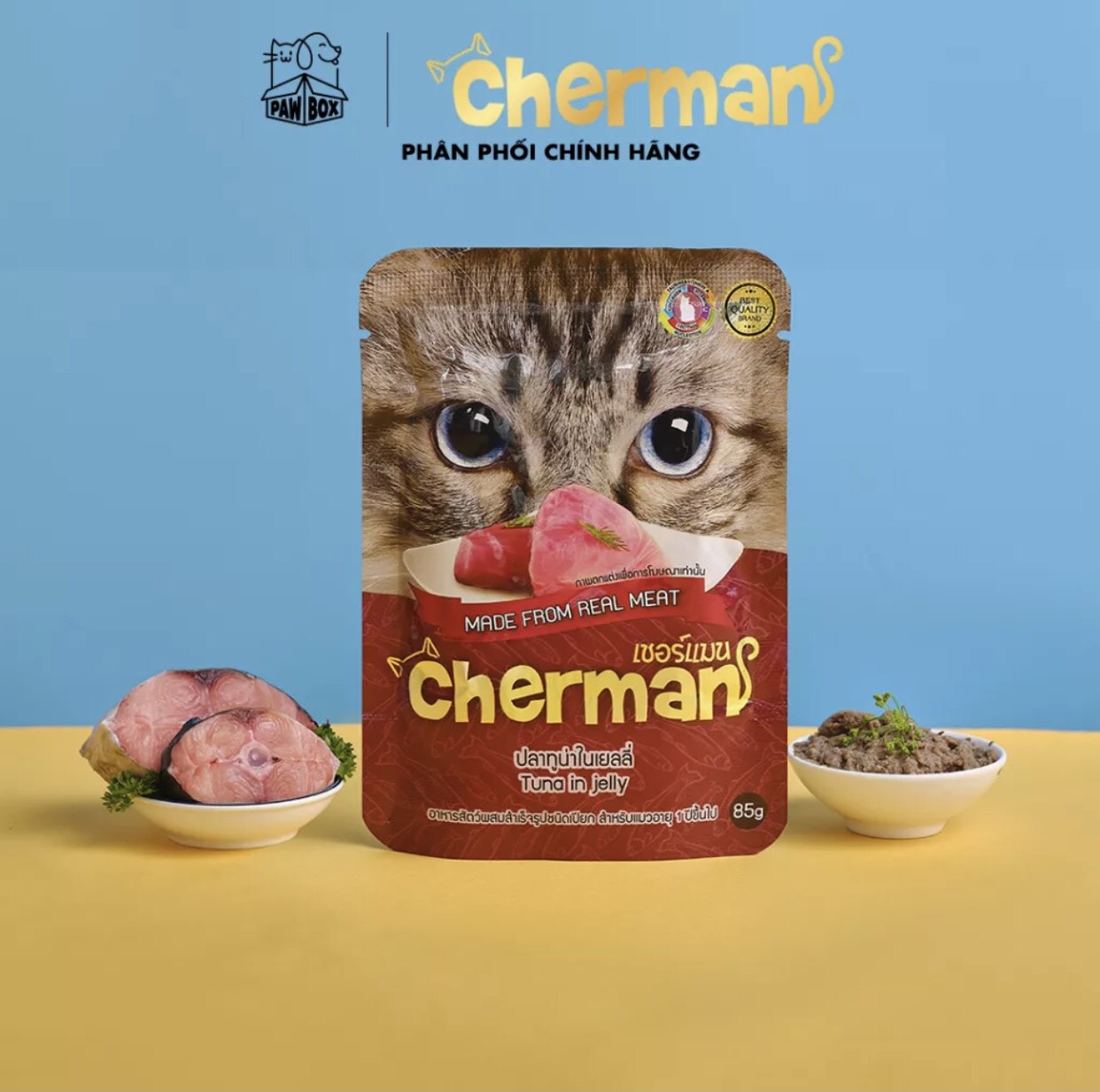 Pate Cherman 85g - Pate nội địa Thái Lan - Pate dinh dưỡng cho mèo ...