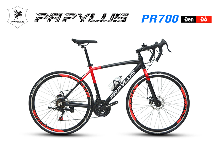 Xe Đạp Đua 700c Khung Nhôm Papylus PR700 khung sườn nhôm Kích cỡ M ( Size cọc 46cm) - MixASale