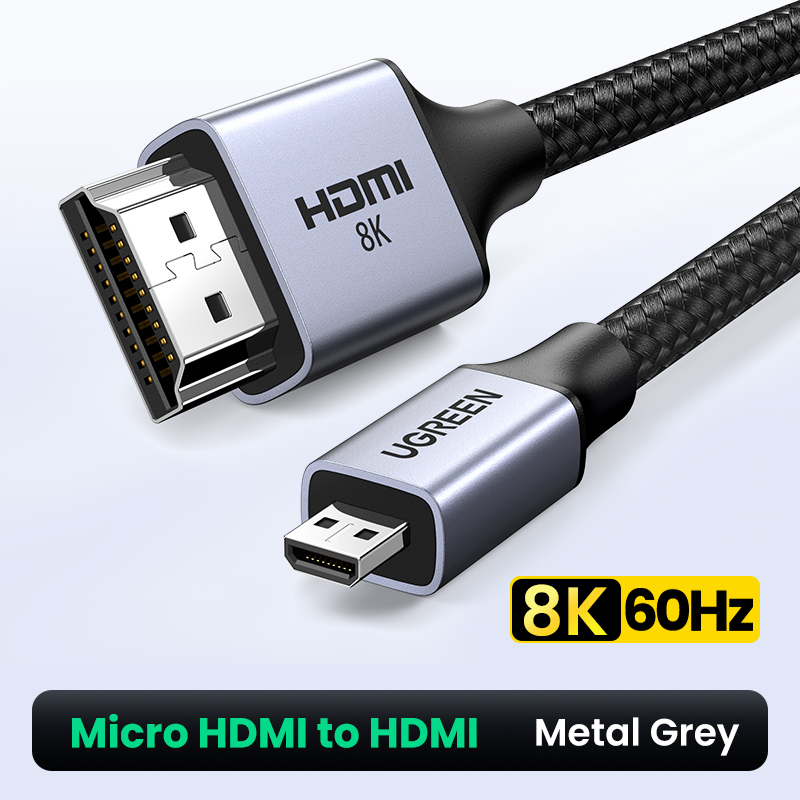 UGREEN 8K Micro HDMI to HDMI Mini HDMI to HDMI Ethernet Cable supports ...
