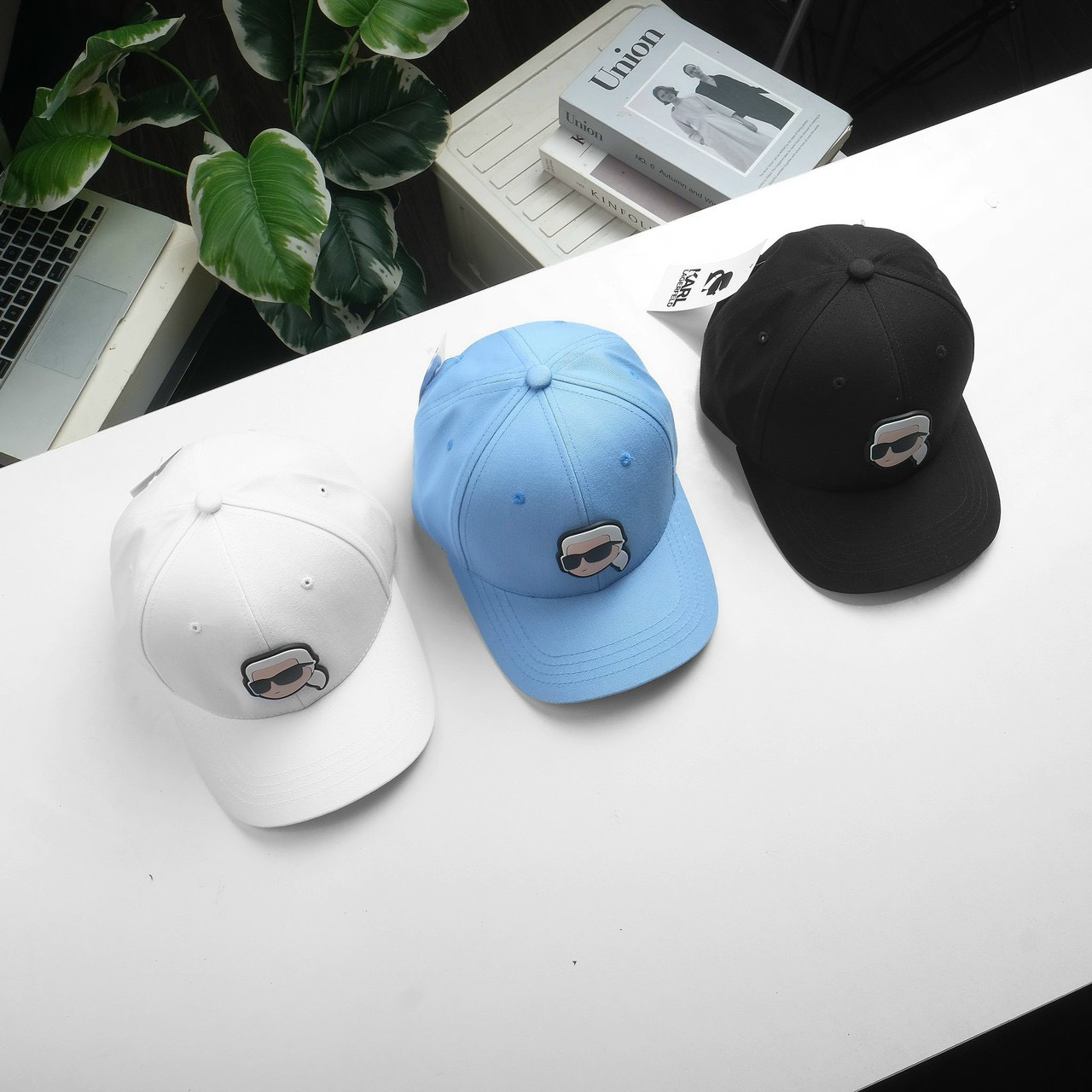 Mũ lưỡi trai Nón kết Karl Graphic Cao cấp Unisex Vải kaki Logo Silicon ...