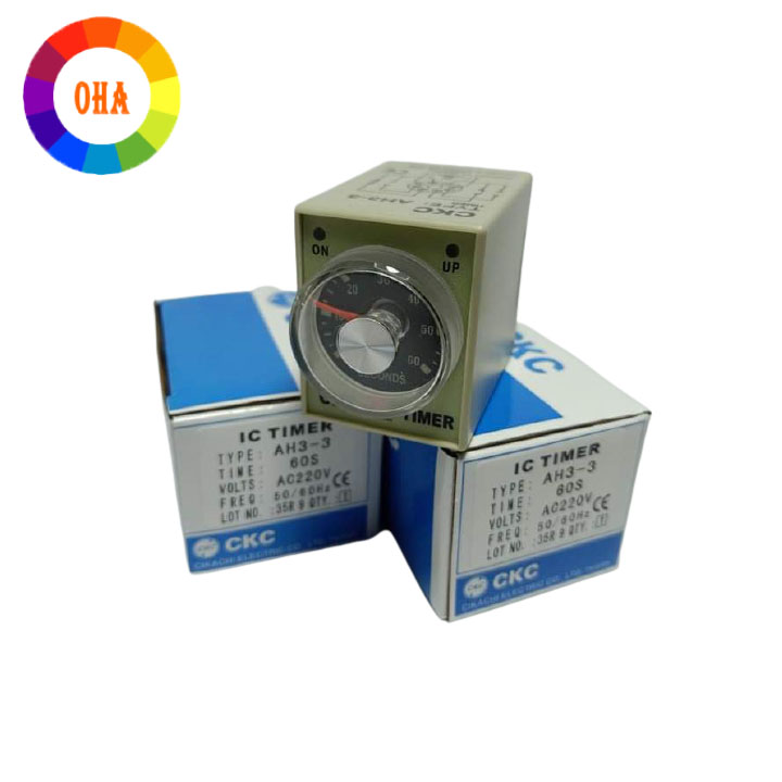 Rơ Le Thời Gian CKC, IC TIMER CKC AH3(10S, 30S, 60S, 10M, 30M, 60M ...