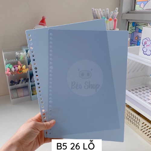 Binder thanh còng nhựa A4 B5 A5 30 26 20 lỗ Béo shop kẹp nhựa trong ...