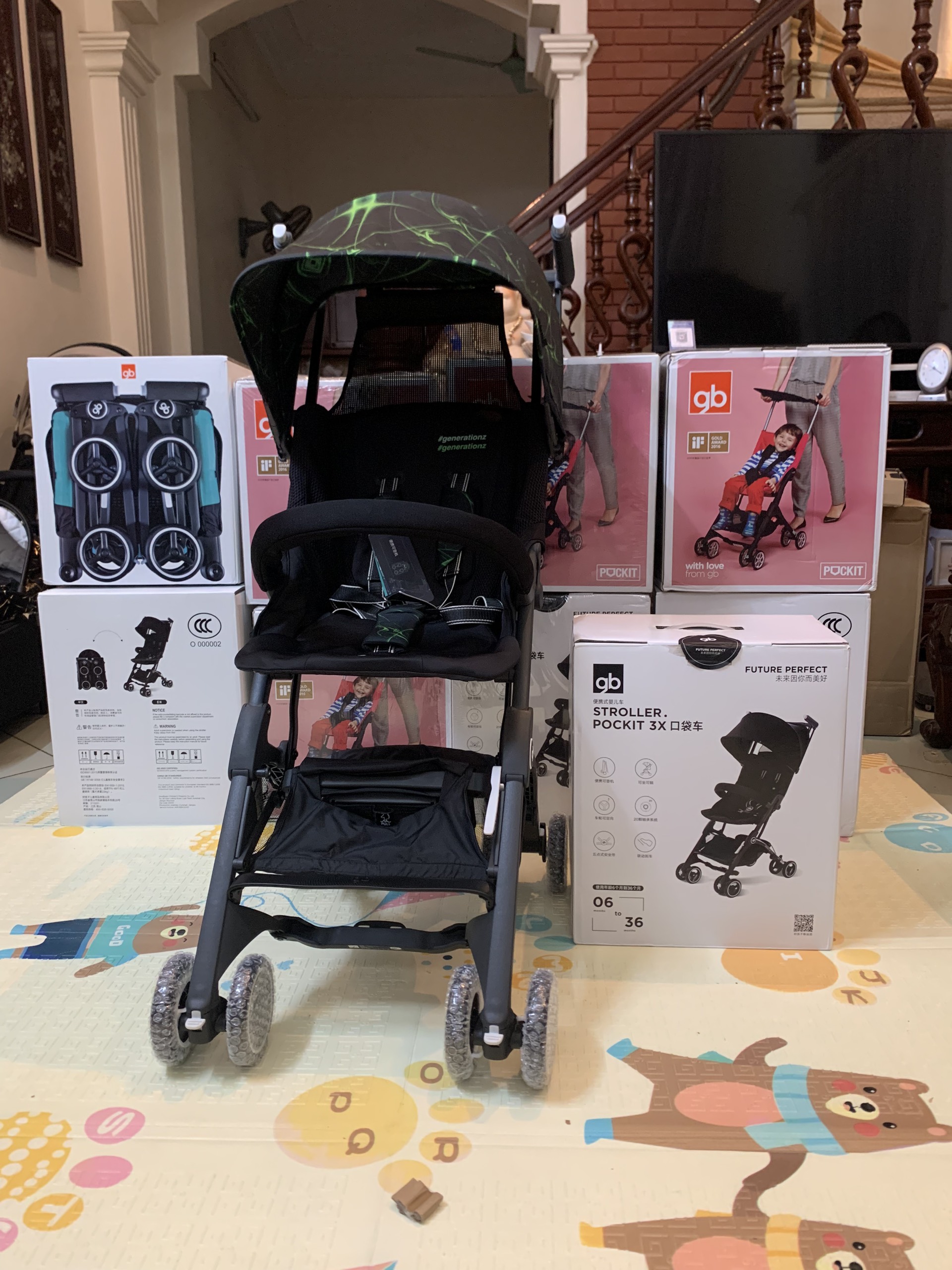 Xe đẩy du lịch gấp gọn GB Pockit Lighting 20236 - MixASale