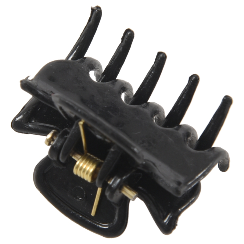 12 Pcs 1.1 Long Black Plastic Mini Hairpin 10 Claws Hair Clip Clamp for ...