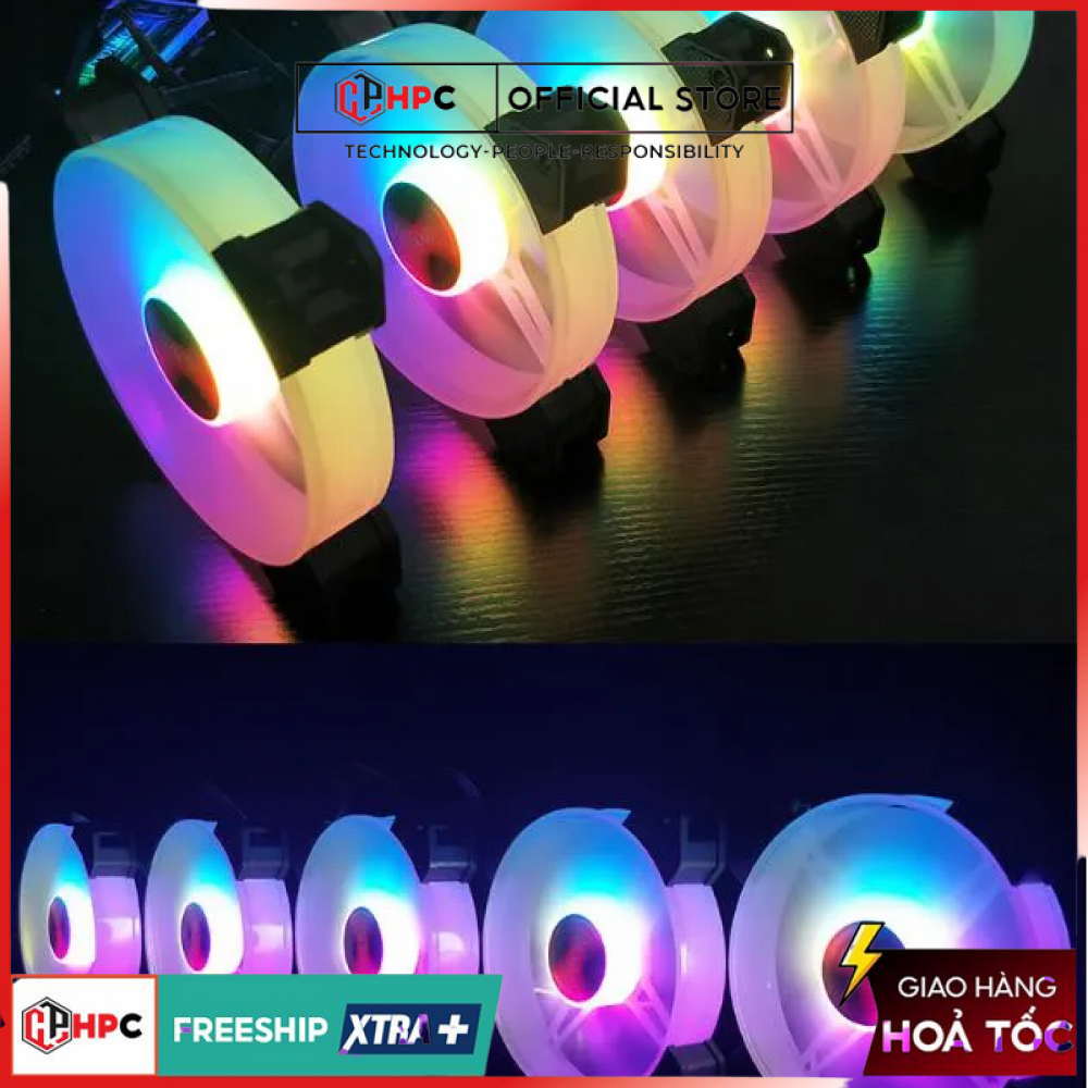 Quạt Fan LED RGB Coolmoon Chỉnh Màu (Remote HUB) Mới - MixASale