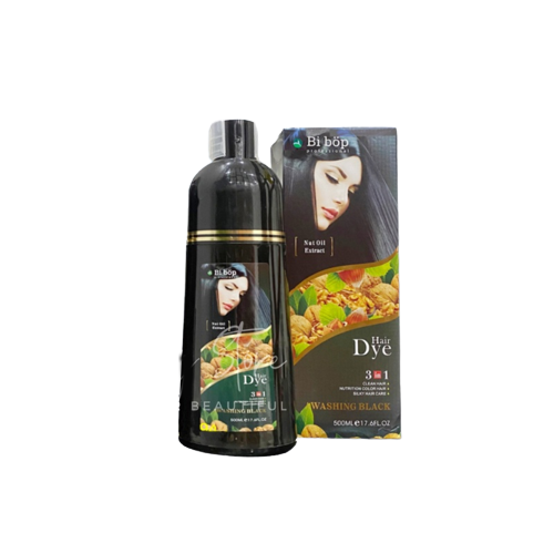 BIBOP - Dầu Gội Phủ Bạc Đen [Nâu] BiBop Collagen Nhật Bản (500ml) 100% ...