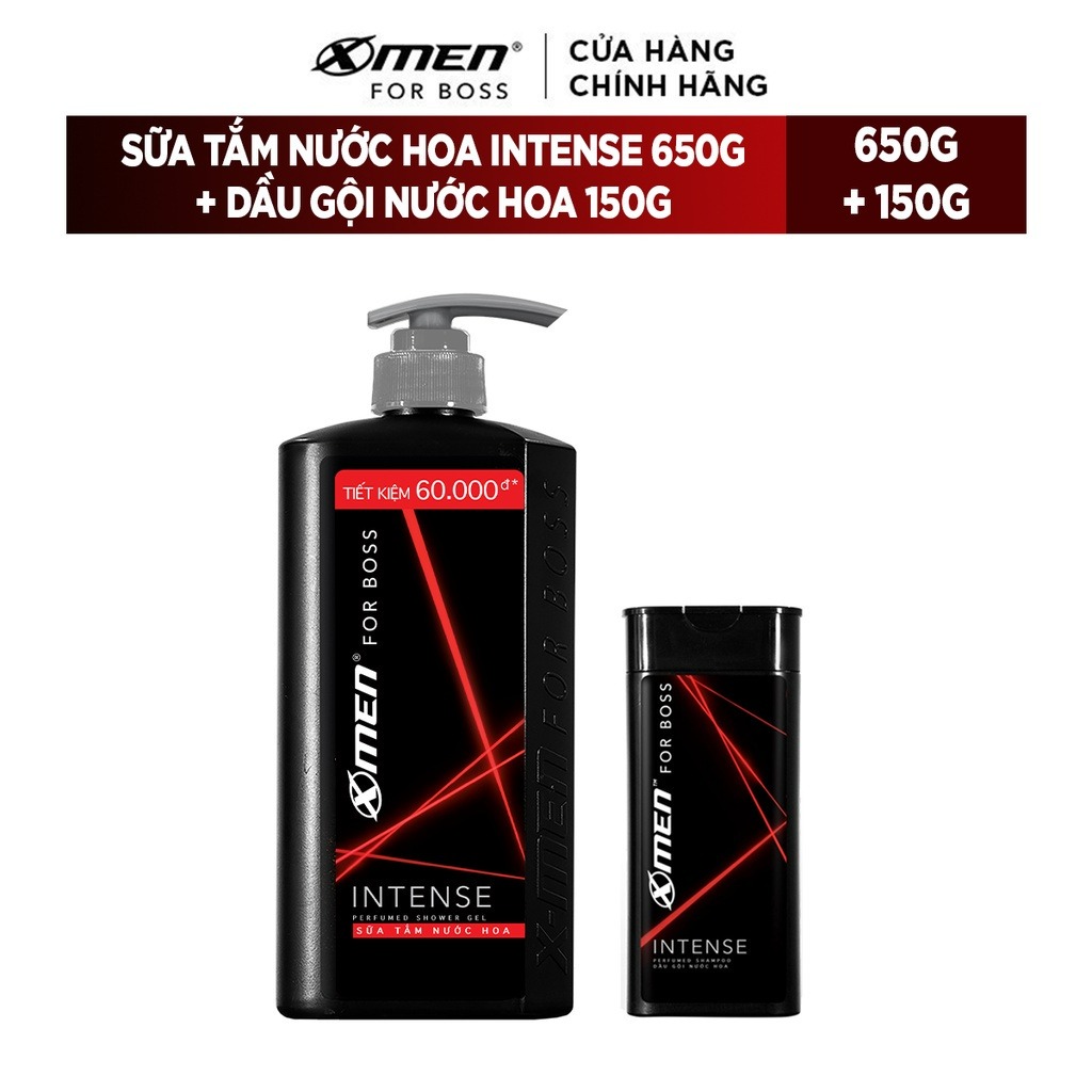 Tắm Gội X-Men for Boss Intense 2in1 Hương Nước Hoa 650g - MixASale