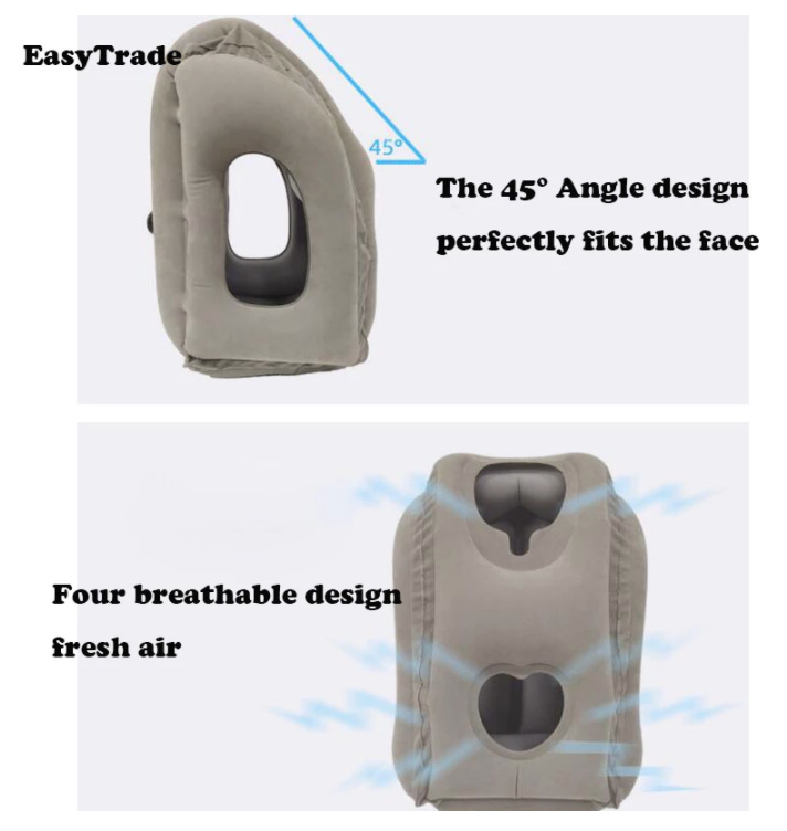 Gối ngủ Hơi trên máy bay gối hơi gác chân AirSleep SGS Travel Công Sở ...