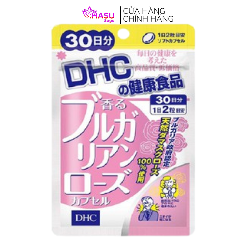 [Chính hãng] Viên Uống Hương Hoa Hồng Thơm Cơ Thể DHC Bulgarian Rose Capsule 30 Ngày 60 Viên ...