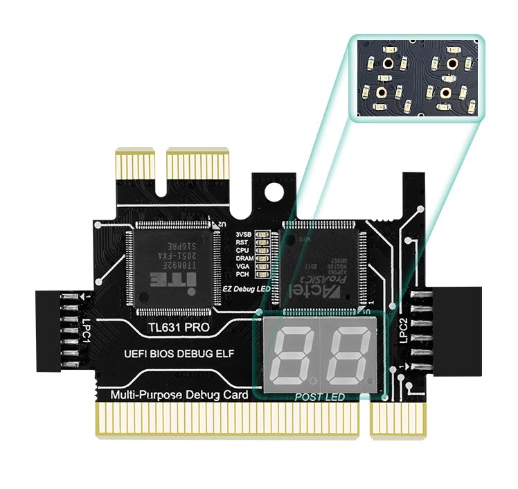 Card Test Main PC Laptop TL631 Pro Diagnostic CardExpansion Card PCI ...