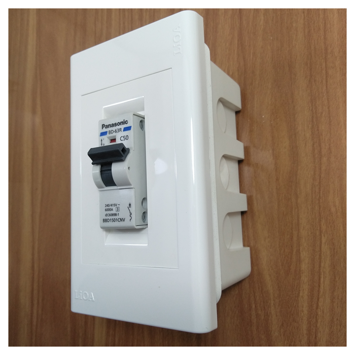 COMBOM Cầu dao - Aptomat PANASONIC 1P - 2P/ 16A - 63A Với Mặt, Đế cầu dao | Lazada.vn