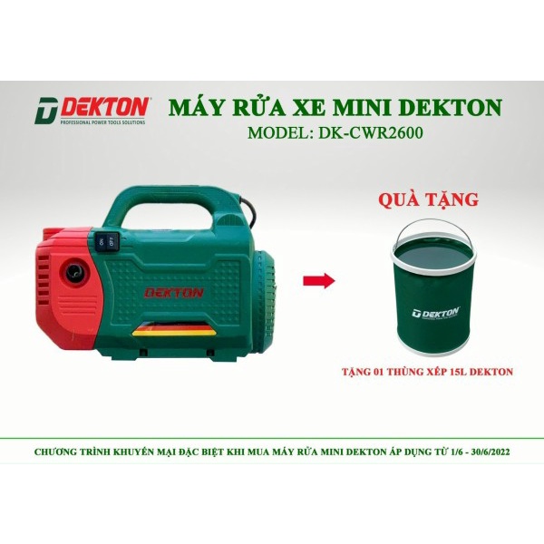 Máy xịt rửa xe chỉnh áp Dekton DK-CWR2950 - 2950W GIÁ RẺ STORE THIẾT BỊ - MixASale