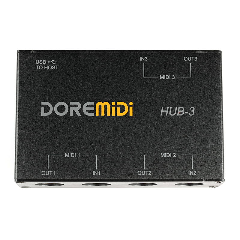 DOREMiDi HUB-3 MIDI 3X3กล่อง USB MIDI อินเทอร์เฟซ MIDI กล่อง MIDI ตัวแปลงอะแดปเตอร์คอนโทรลเลอร์ ...