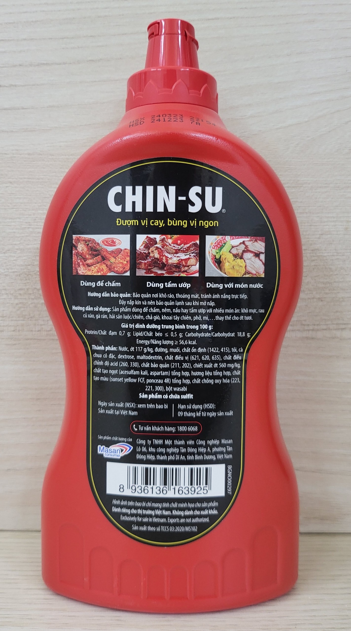 (Chai 1 Kg) TƯƠNG ỚT (đậm vị cay bùng vị ngon) Chin Su Chilli Sauce - MixASale
