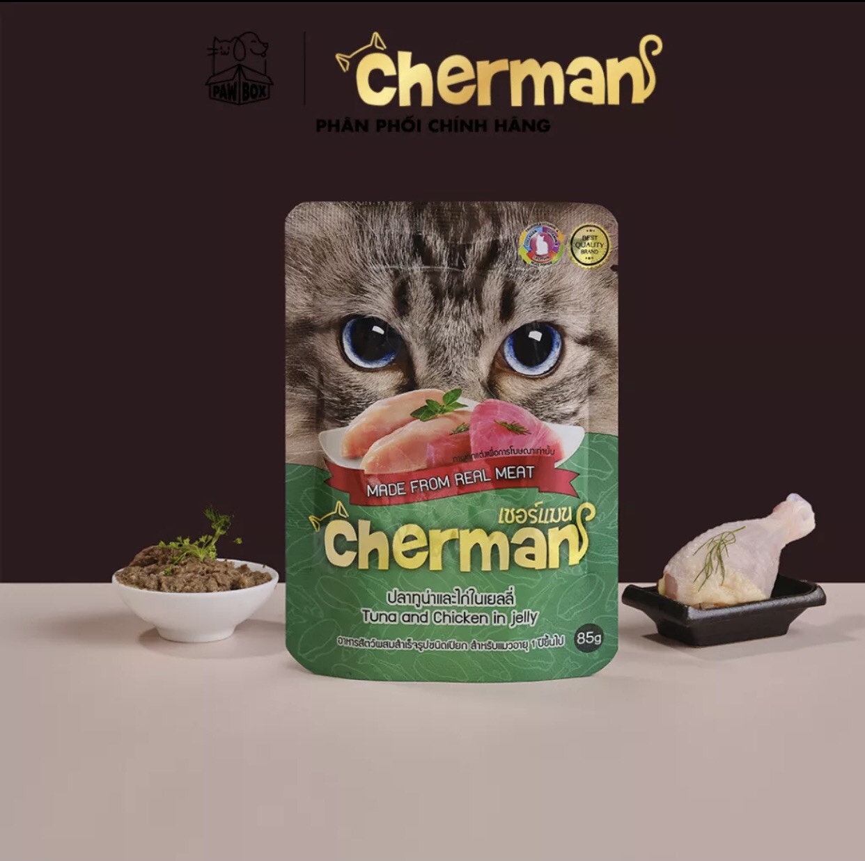 Pate Cherman 85g - Pate nội địa Thái Lan - Pate dinh dưỡng cho mèo ...