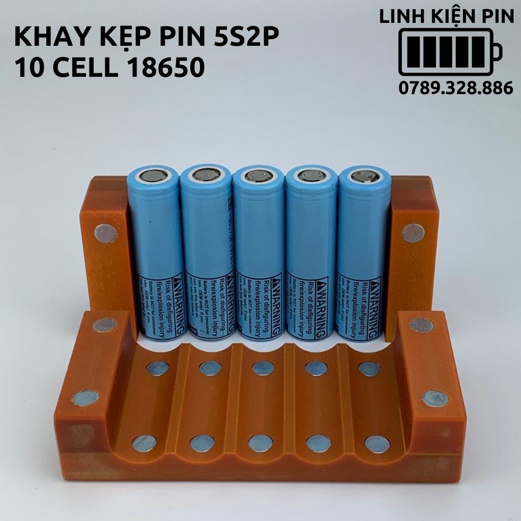Khay Kẹp Pin 5s2p 10 Cell 18650 Có Nam Châm | Lazada.vn