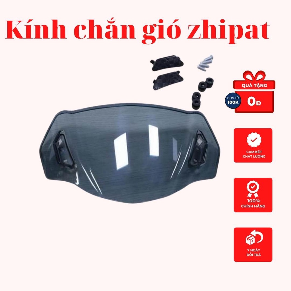 Kính chắn gió mão mào Zhipat chính hãng lắp xe Wave a 50cc 100cc 110cc ...