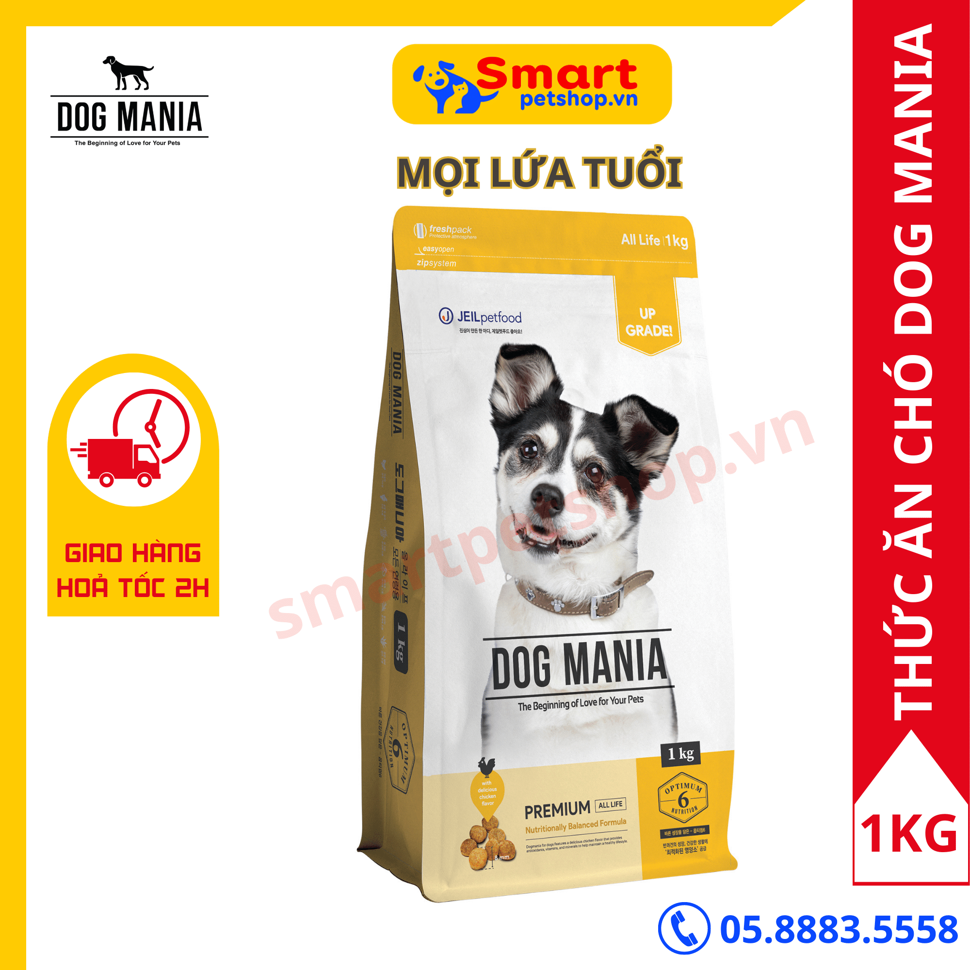 SALE 15.9ÁP MÃ GIẢM 10K40K - 5kg BAO BÌ MỚI 1KG MẪU THỬ Thức ăn hạt cho ...