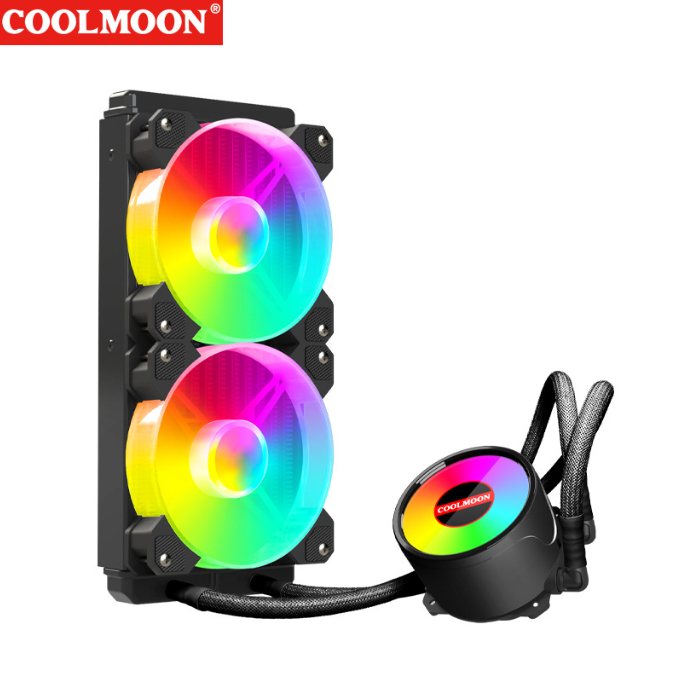 Tản Nhiệt Nước CPU AiO Coolmoon 240mm Led 5v ARGB Đồng Bộ Màu Mainboard ...
