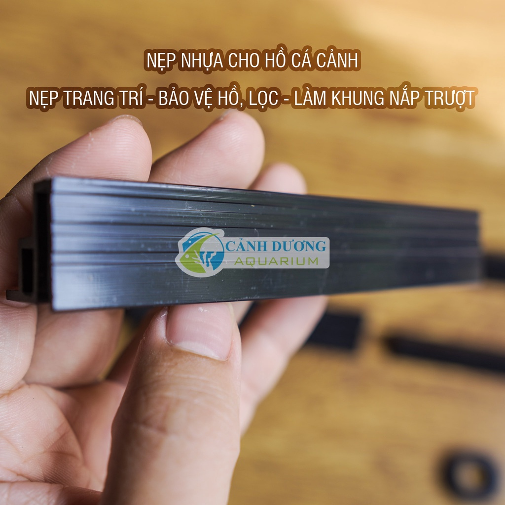 Nẹp Nhựa Hồ Cá Làm Viền Trang Trí Khung Nắp Trượt Cho Hồ Và Lọc Kính 10mm 8mm 5mm Mixasale