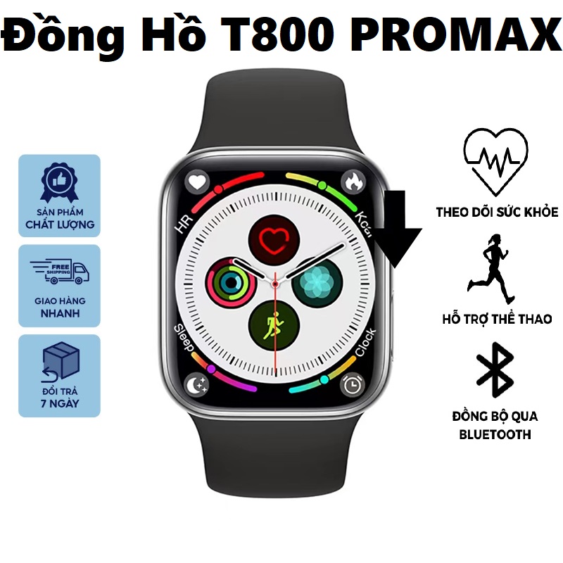 Đồng hồ thông minh T800 ProMax Watch series 8 chống nước nghe gọi 2 ...