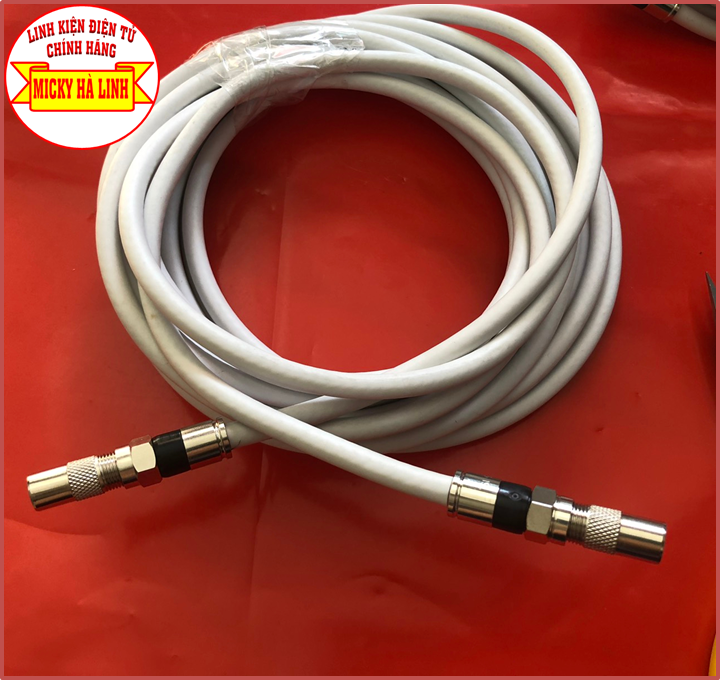 Cáp tivi 5C tốt có bấm 2 rắc F5 nén và 2 rắc Tivi, Dây cáp đồng trục kết nối tivi hiệu tivi và ...