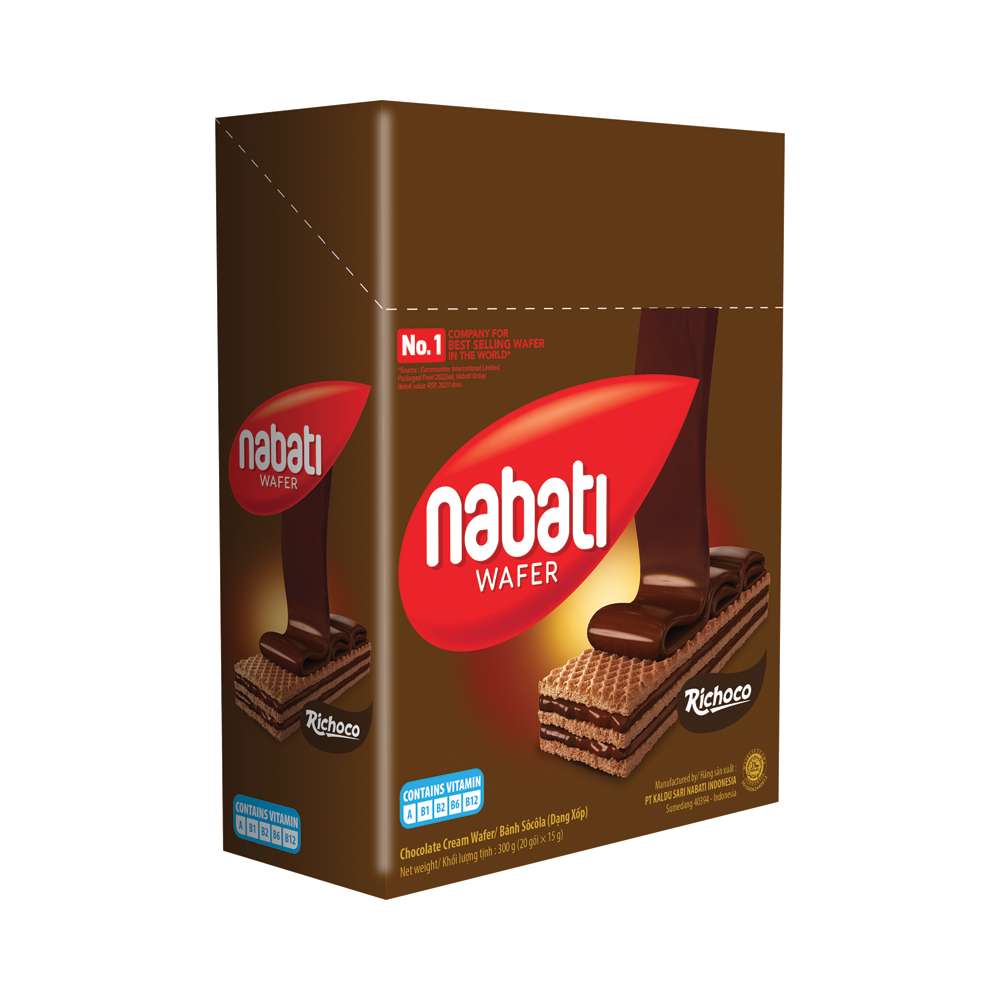 Bánh Kem Xốp Nabati Vị Socola RiChoco - Hộp 20 gói - MixASale