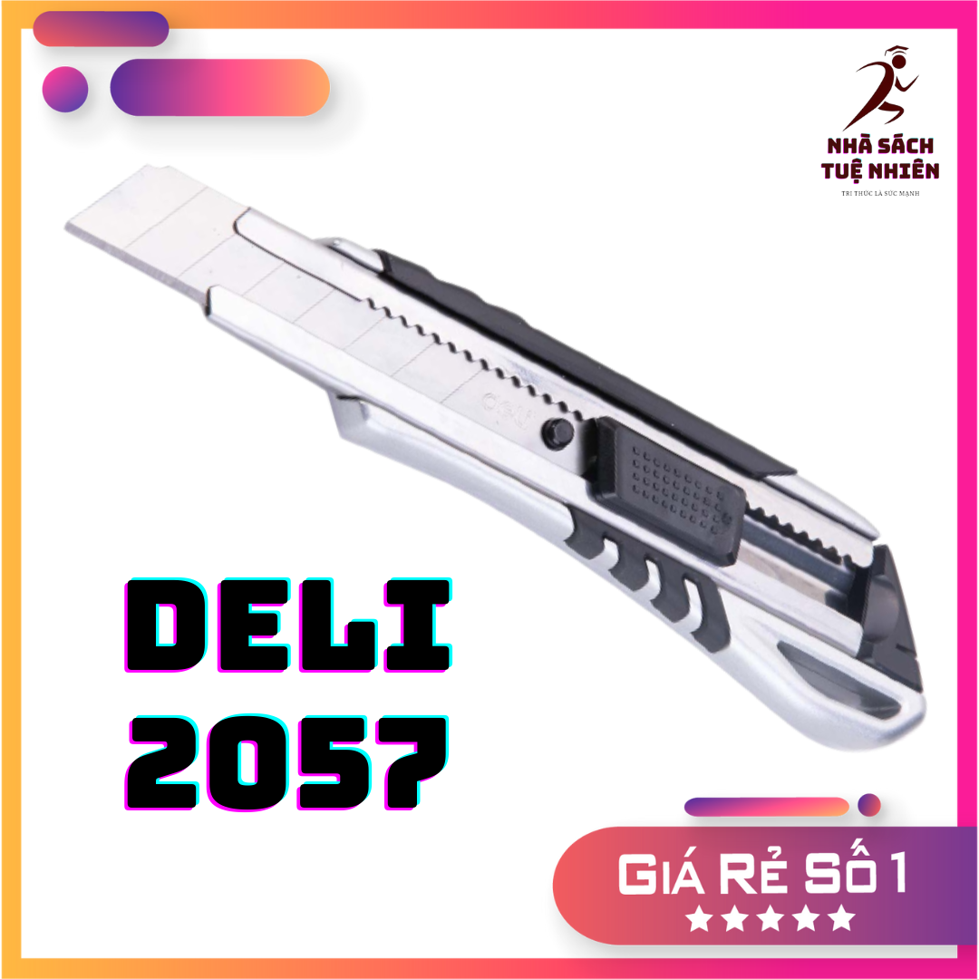 Dao rọc giấy Deli 2057 18mm Đồ cắt giấy inox Dao trổ giấy lớn CHÍNH ...