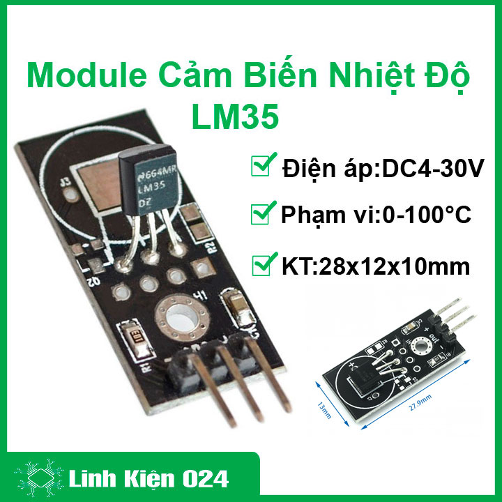 Module cảm biến nhiệt độ LM35 | Lazada.vn