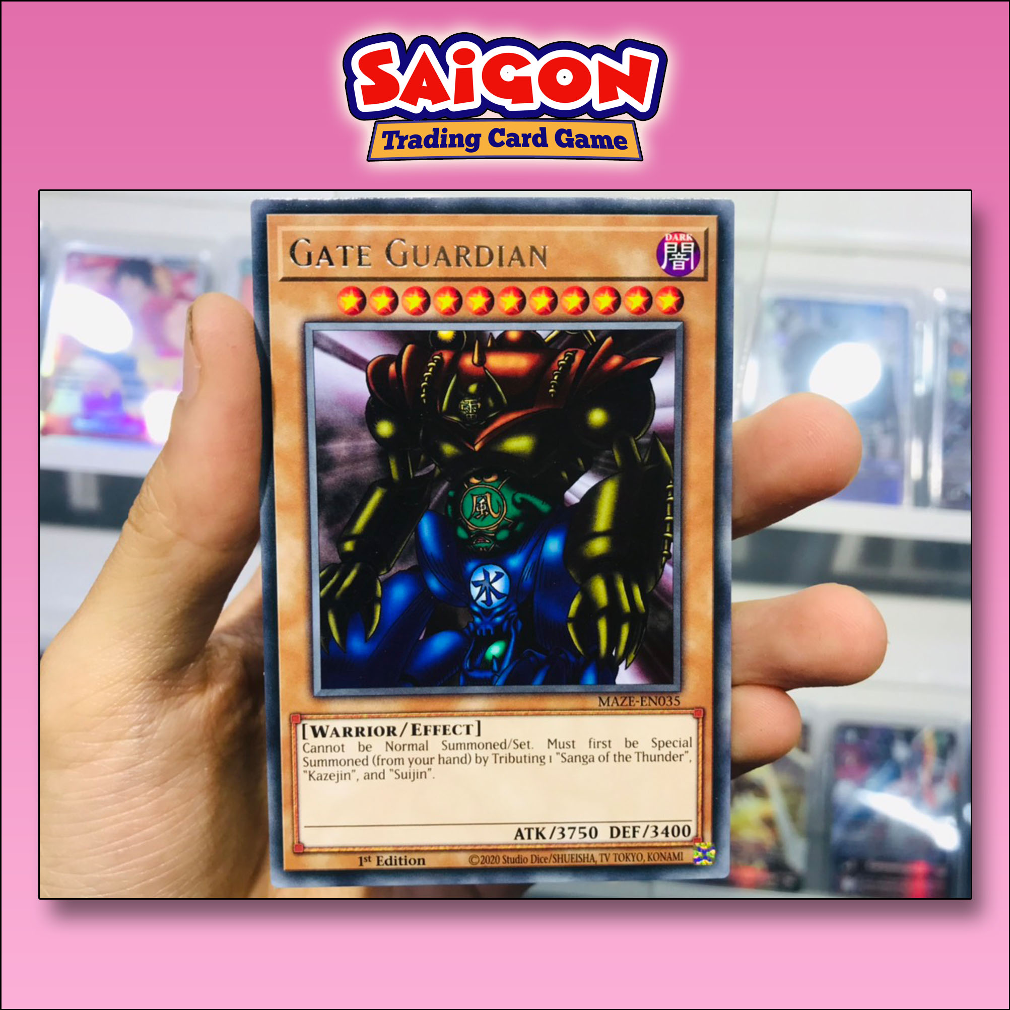 Thẻ bài Yugioh Mã MAZE-EN035 - Gate Guardian - Rare - 1st Edition | Lazada.vn