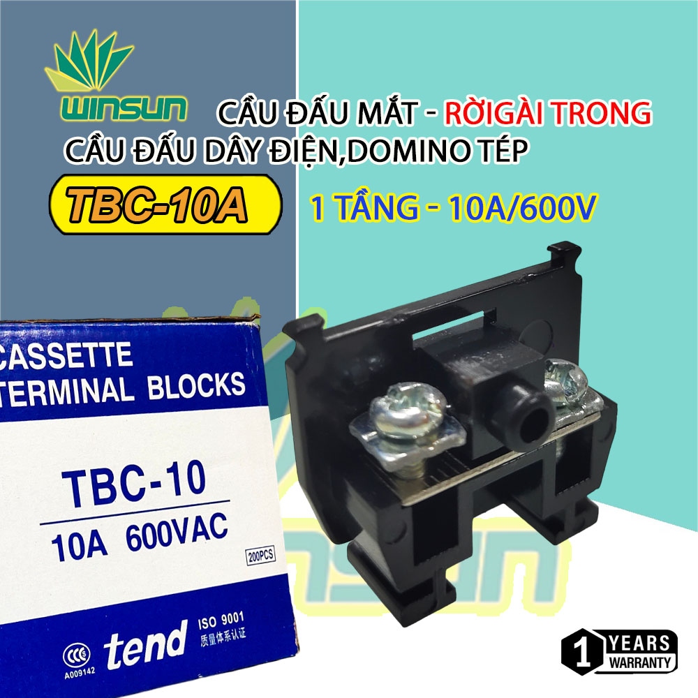 Cầu đấu điện Domino, cầu đấu mắt rời, cầu đấu dây điện, domino tép (Gài trong) TBC-10A,20A,30A ...