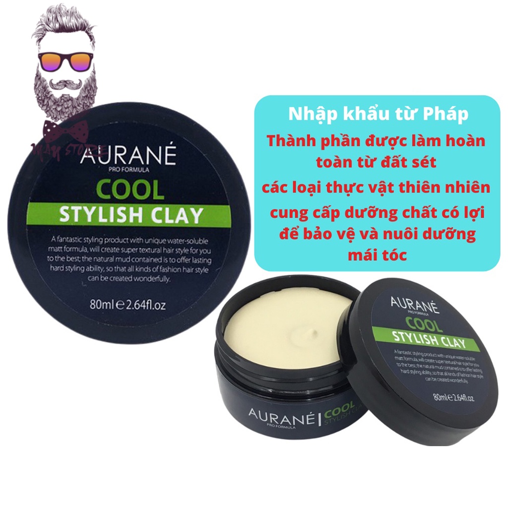 Sáp Vuốt Tóc Nam AURANÉ Cool Stylish Clay 80ml - Sáp Tạo Kiểu Tóc Nam ...
