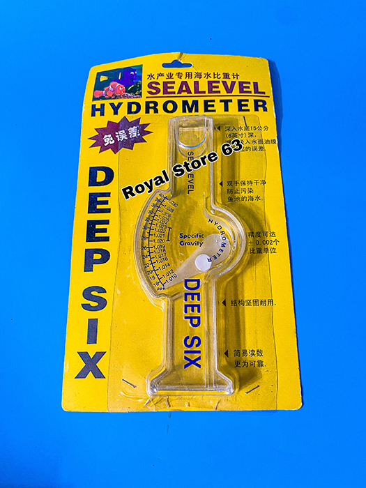 Hydrometer Deep Six thước đo độ mặn nước cho bể cá | Lazada.vn