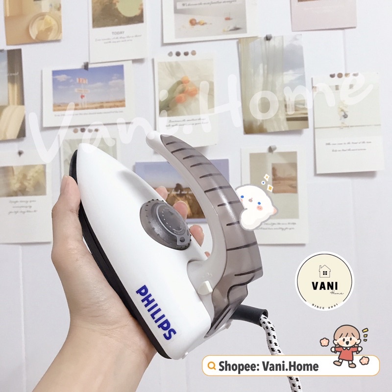 Bàn ủi du lịch mini Philip gấp gọn tiện lợi - Bàn là khô philip xếp gọn ...