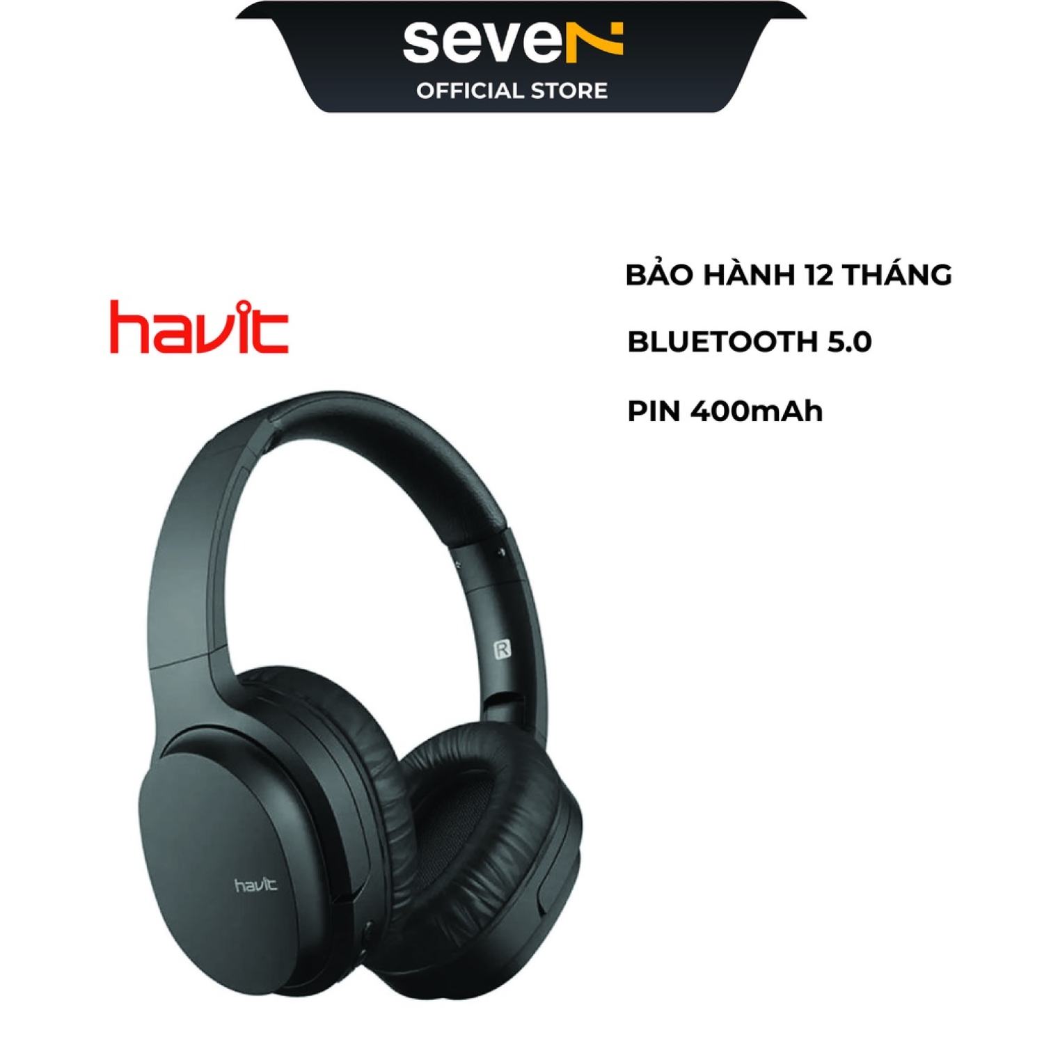 Tai Nghe Bluetooth HEADPHONE HAVIT i62, Driver 40mm, Bluetooth 5.0, Nghe Đến 8H, Gập Gọn 90 ...