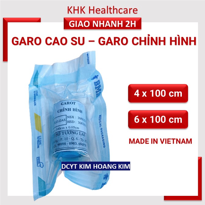 Garo cao su chỉnh hình sản xuất tại Việt Nam kích thước 4x100, 6x100cm ...