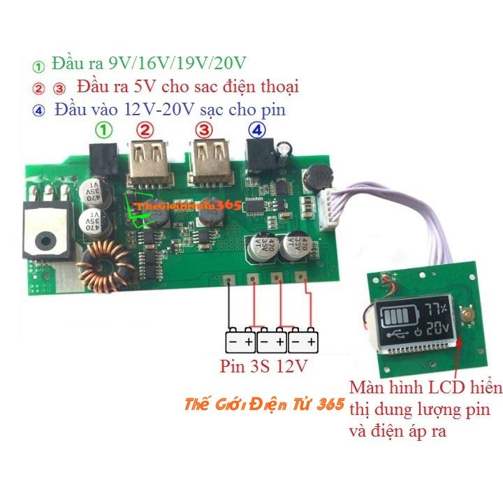 MẠCH SẠC DỰ PHÒNG CHO PIN LAPTOP, ĐIỆN THOẠI, MÁY TÍNH BẢNG | Lazada.vn