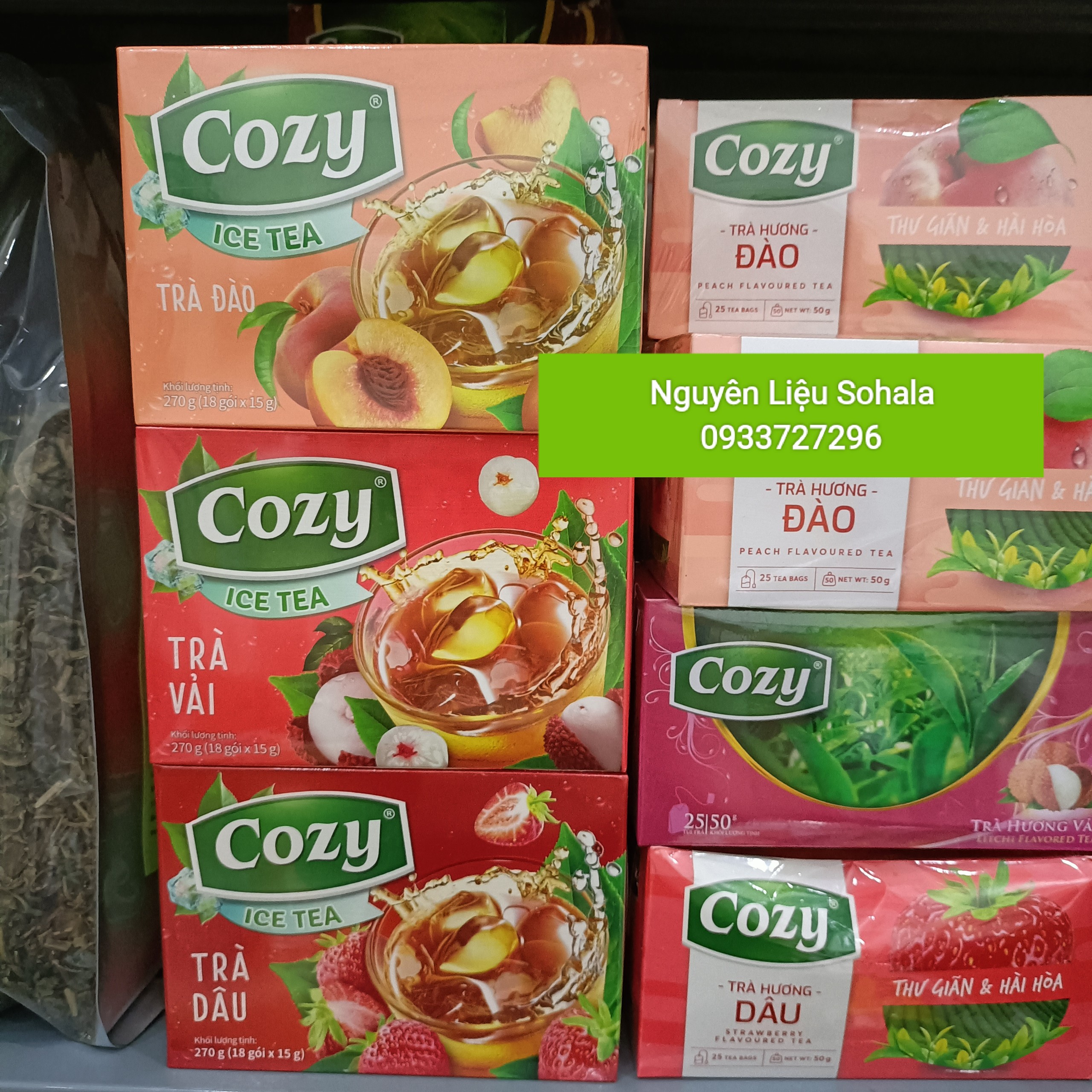 Trà cozy Hòa tan icetea hộp 270G (18 gói x 15gr) mẫu mới | Sohala Food ...