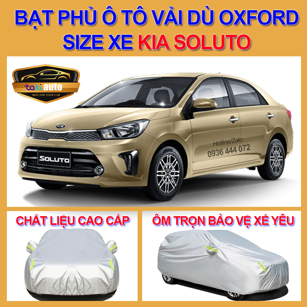 [Nhập RS0822 giảm 30k cho đơn 99k][KIA SOLUTO- LOẠI VẢI DÙ] Bạt trùm xe ô tô 45 chỗ Kia Soluto ...