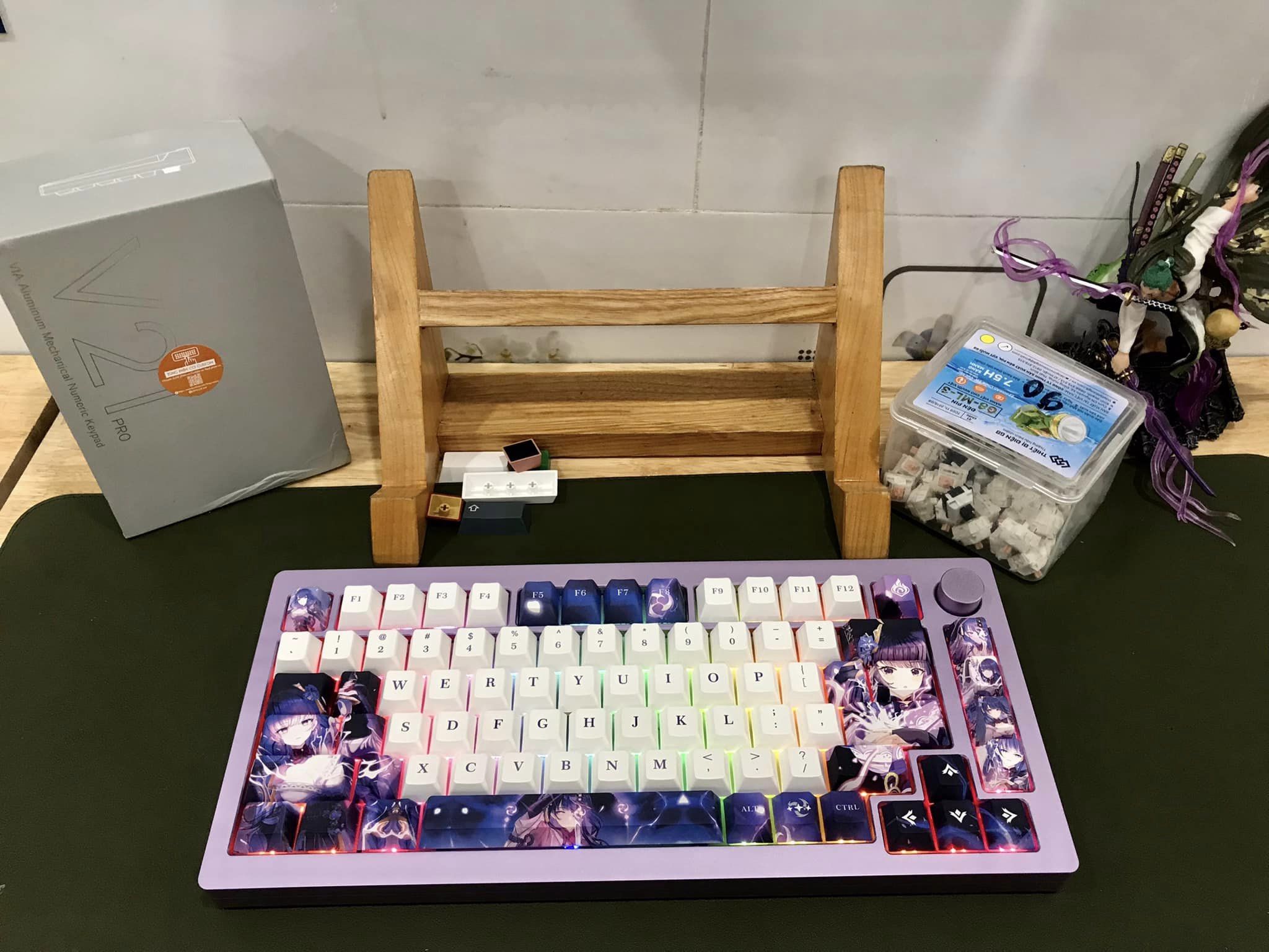 Bàn phím cơ custom M1W sp đã mod full tại Tungcustom - MixASale