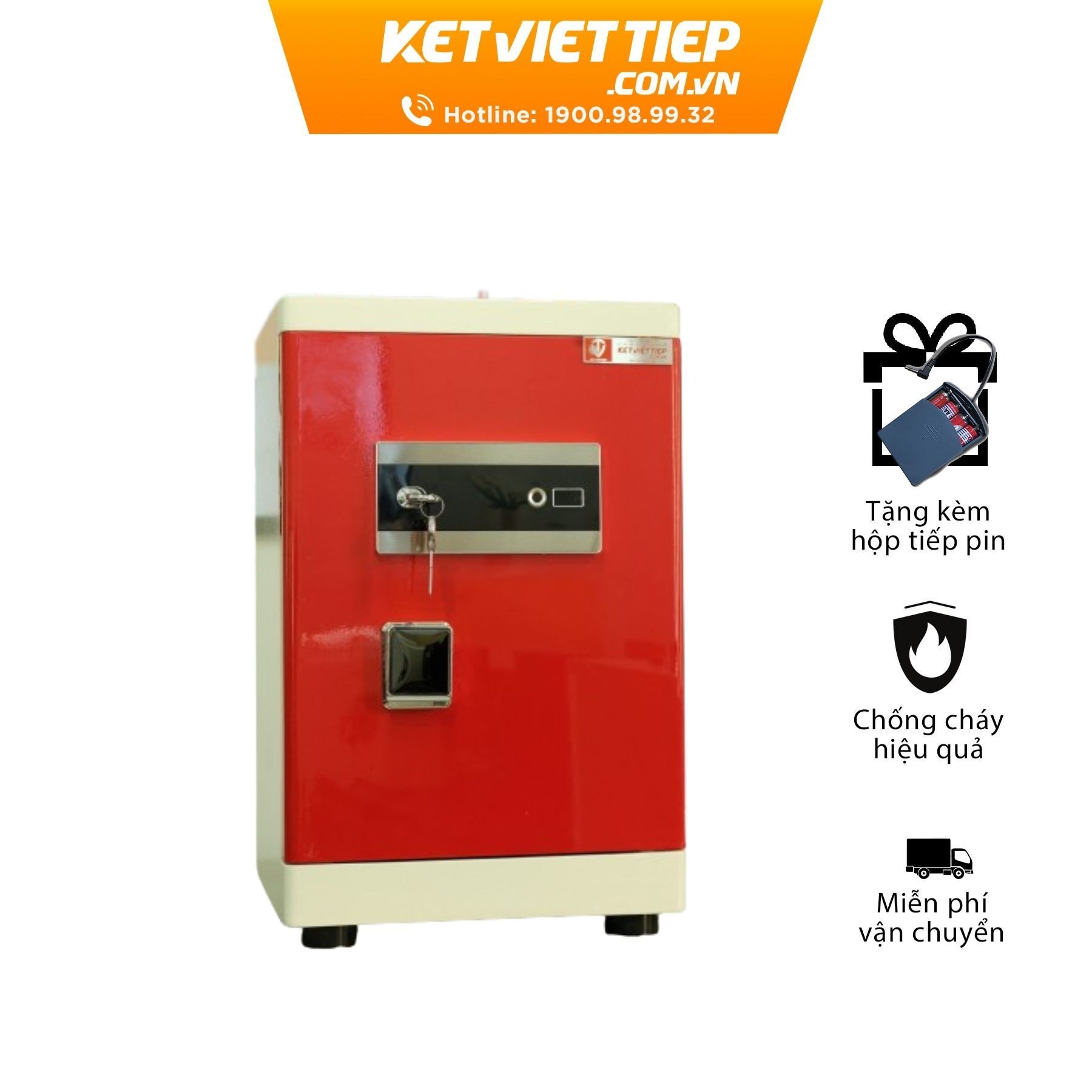 Két sắt Việt Tiệp SPM680 két sắt gia đình thế hệ mới vân tay điện tử ...