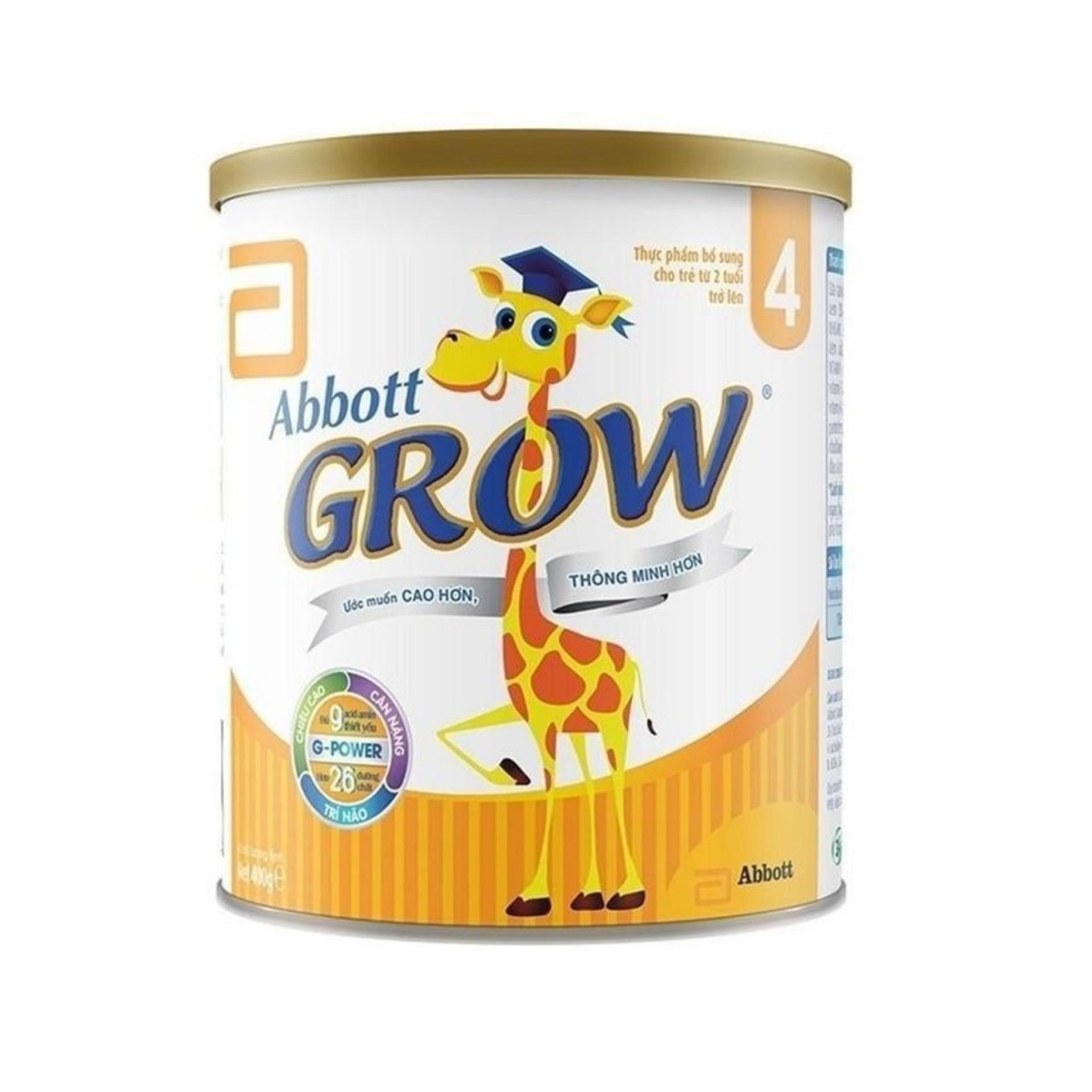 [0-2H 15.8 GIẢM THÊM 90K] Sữa bột Abbott Grow 4 400g - MixASale