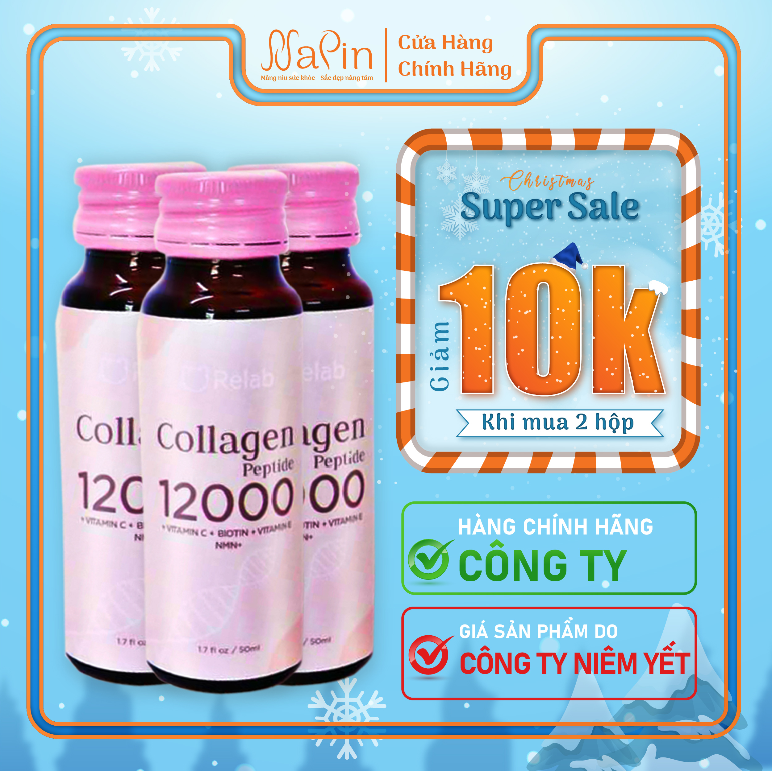 Collagen Relab 12000 peptide giúp làm đẹp da, hỗ trợ tăng cường sức ...